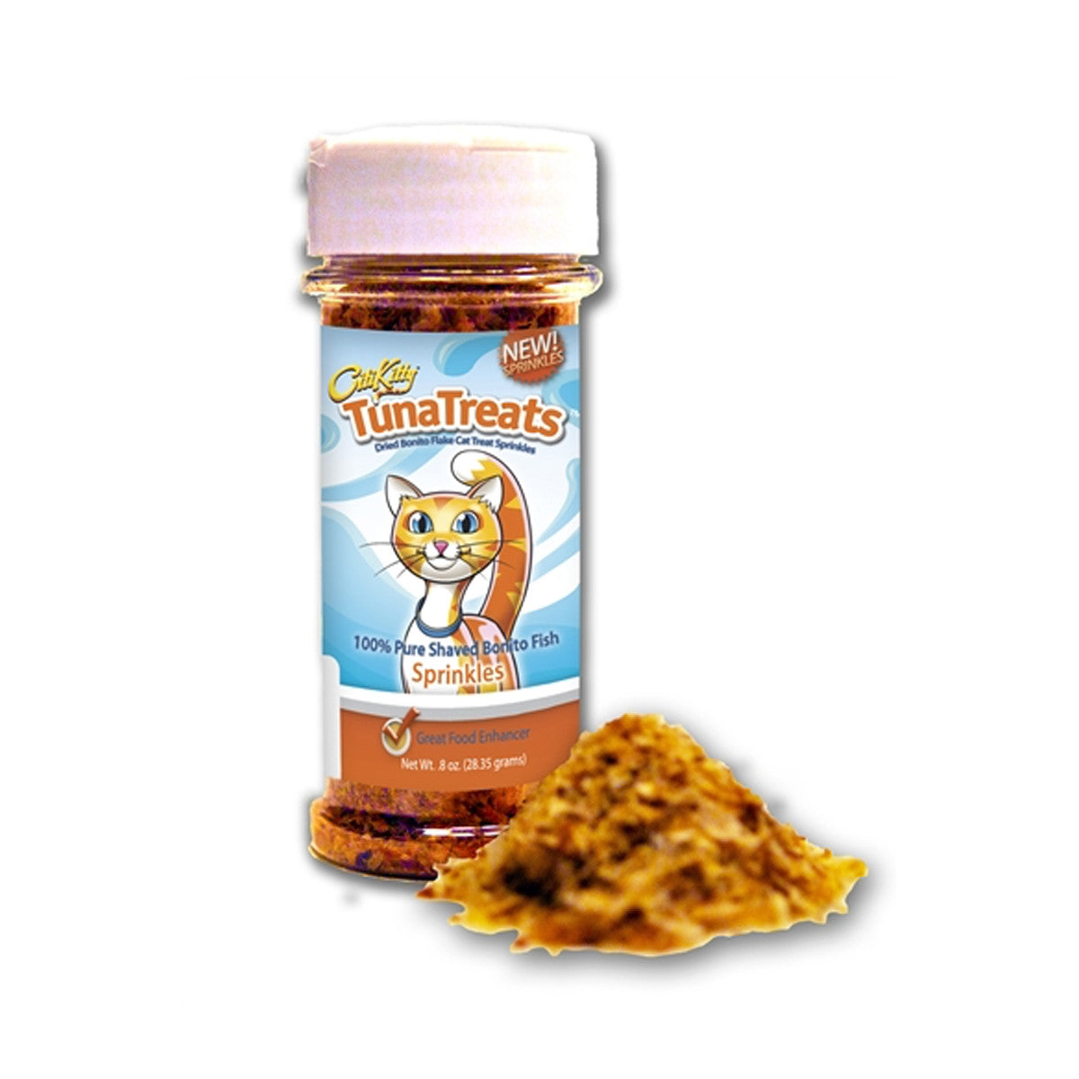TunaTreats Premium Bonito Flake Sprinkles - 0.8 oz Spice Jar - Cats ...